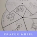 Printable Prayer Wheel for Kids, Bible Coloring Page Learning Sheet ...