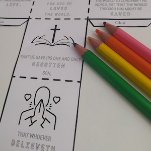 The Good News Coloring Cube, Printable Sunday School Craft, Bible ...