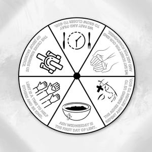 What is Ash Wednesday Coloring Wheel, Christian Printable Craft for ...