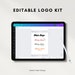 Editable Logo Download Template, DIY Logo, Canva Template, Digital ...