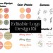 Editable Logo Download Template, DIY Logo, Canva Template, Digital ...