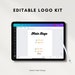 Editable Logo Template, DIY Logo, Canva Template, Digital Instant ...