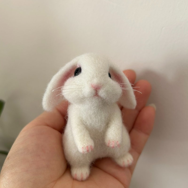 Needle Felted Rabbit - Etsy