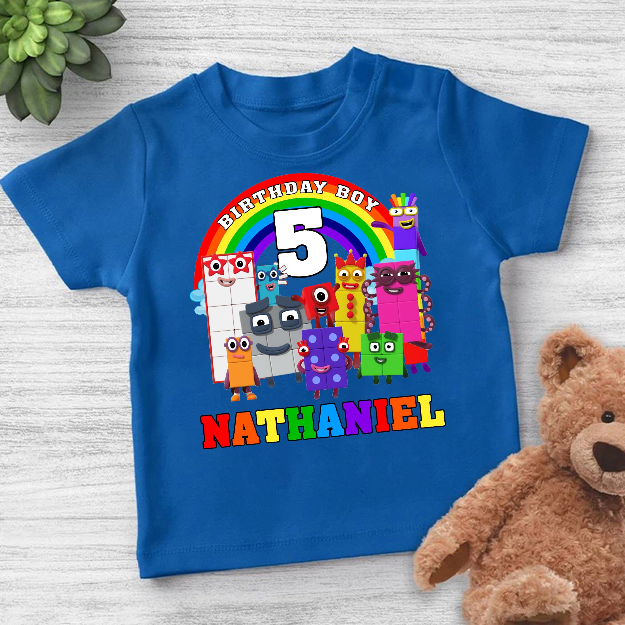 Numberblocks Shirt, Numberblocks Family Birthday Shirt, Personalized 1 ...
