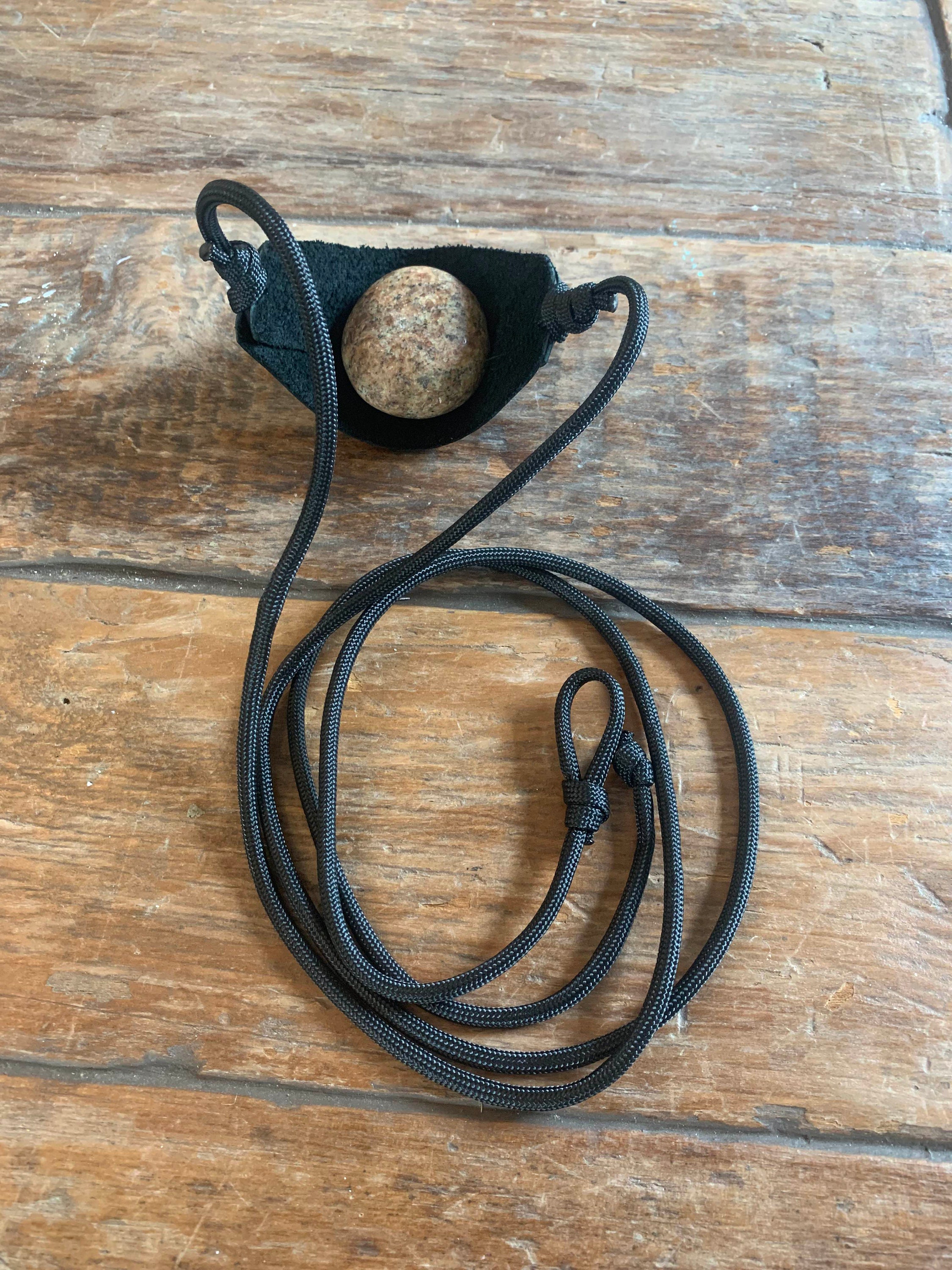 Shepherd Sling SMALL leather & Paracord Slingshot - Etsy