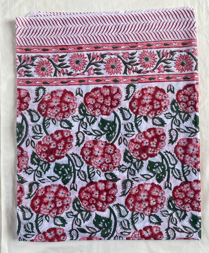 20 Dizain Hand Block Handwoven Cotton Sarong, Floral Block Print Beach ...