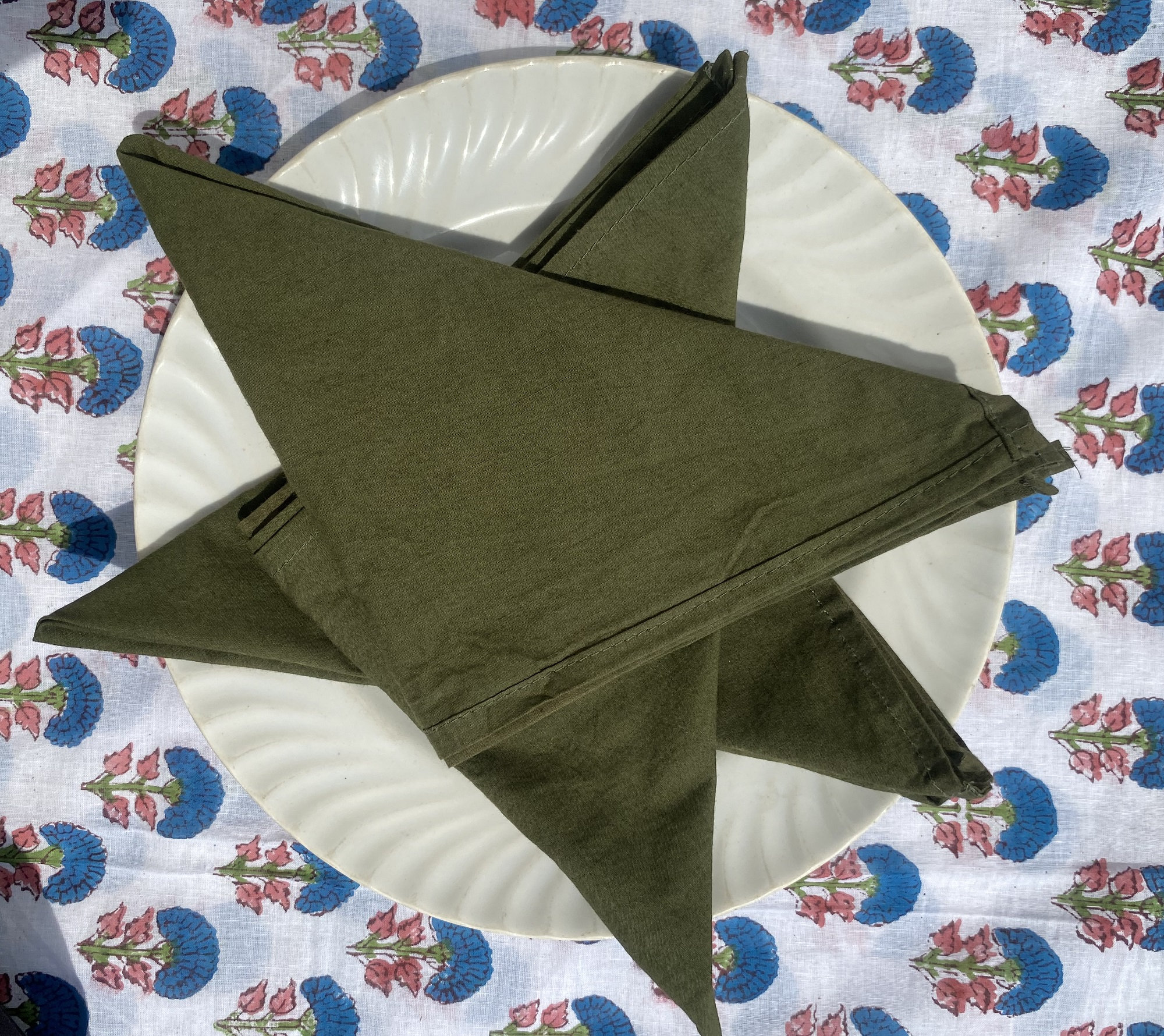 100 Pack Olive Green Napkin/cotton Napkins/kitchen Napkin/green ...