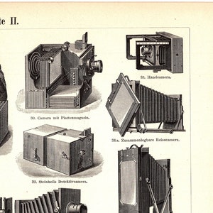 Original 1894 Antique Colour Lithography Print of the Photographic ...