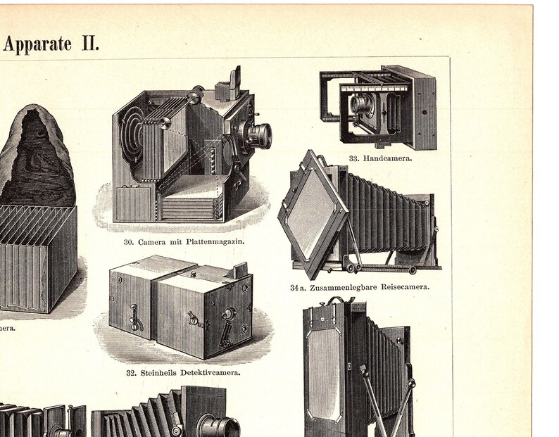 Original 1894 Antique Colour Lithography Print of the Photographic ...