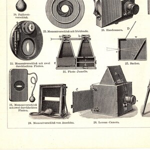 Original 1894 Antique Colour Lithography Print of the Photographic ...