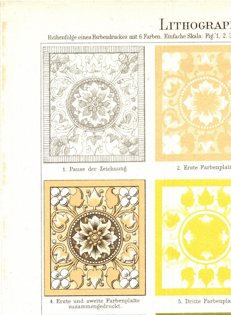 Original 1894 Antique Colour Lithography Print Chromatic Polarization ...