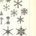 Original 1897 Antique Colour Lithography Print of Snowflakes - Etsy