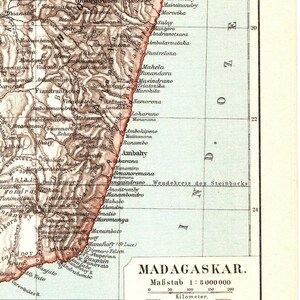Original 1897 Antique Colour Lithography Print Map Republic of ...