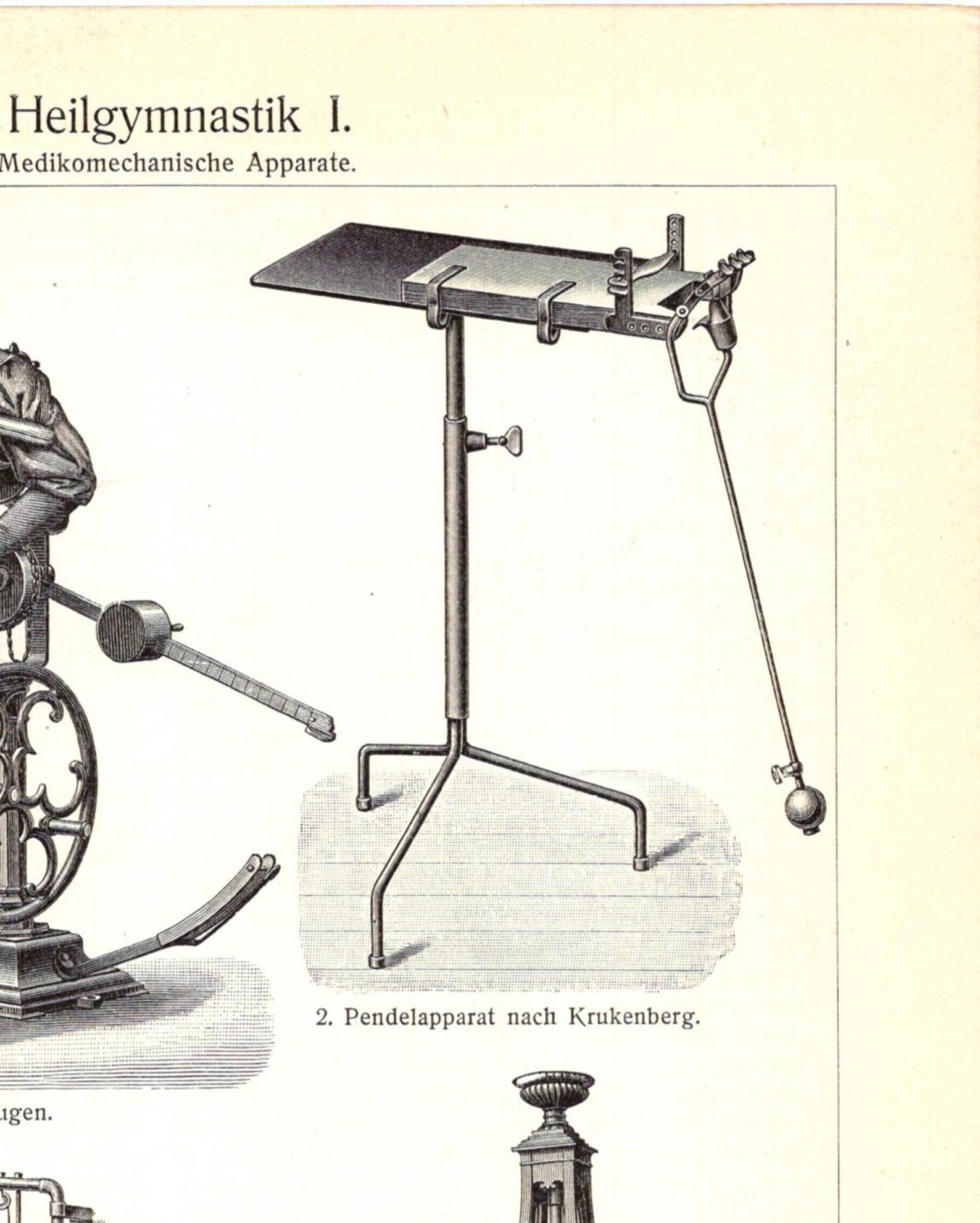 Original 1905 Antique Lithography Print Healing Gymnastics ...