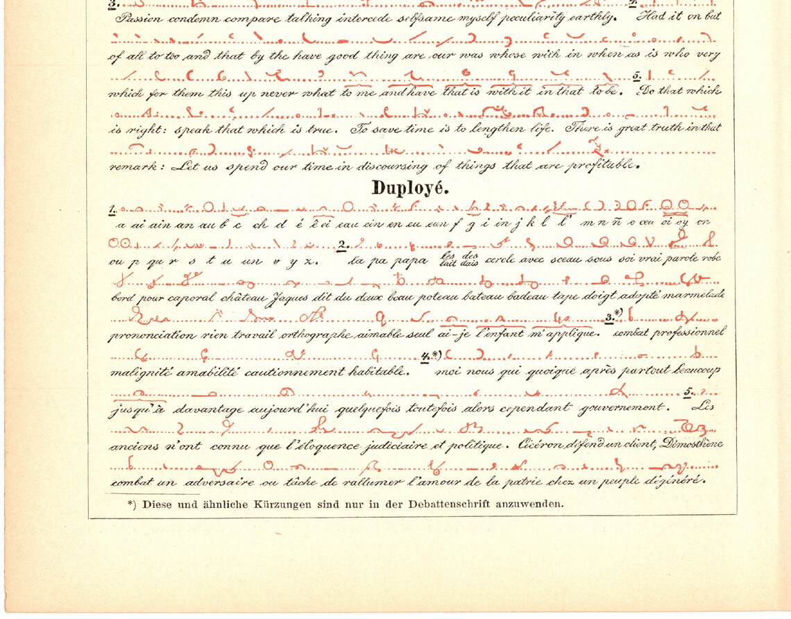 Original 1897 Antique Lithography Print of the Use of Stenography ...