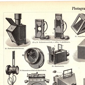 Original 1894 Antique Colour Lithography Print of the Photographic ...