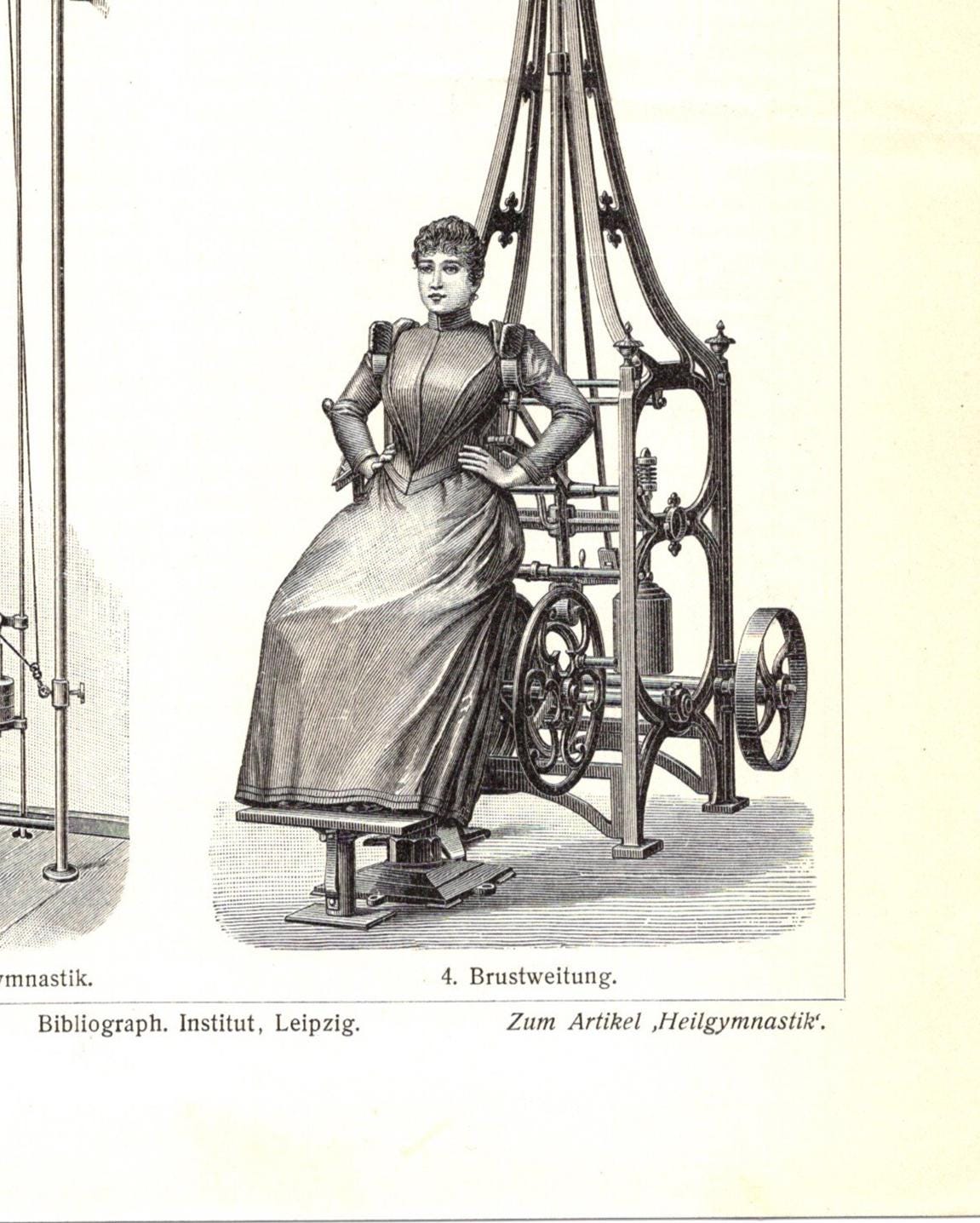 Original 1905 Antique Lithography Print Healing Gymnastics ...