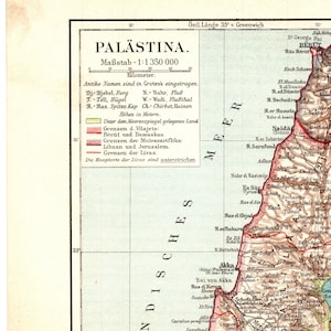 Original 1897 Antique Colour Lithography Print of a Beautiful ...