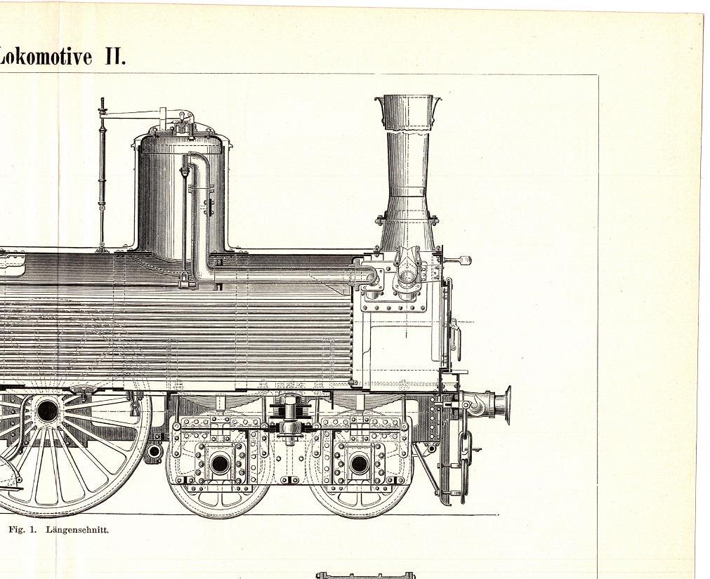 Original 1897 Antique Lithography Print Trains Locomotives Locomotive ...