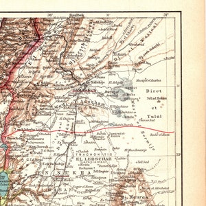 Original 1897 Antique Colour Lithography Print of a Beautiful ...
