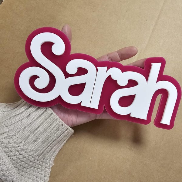Barbie Name on Wall - Etsy UK
