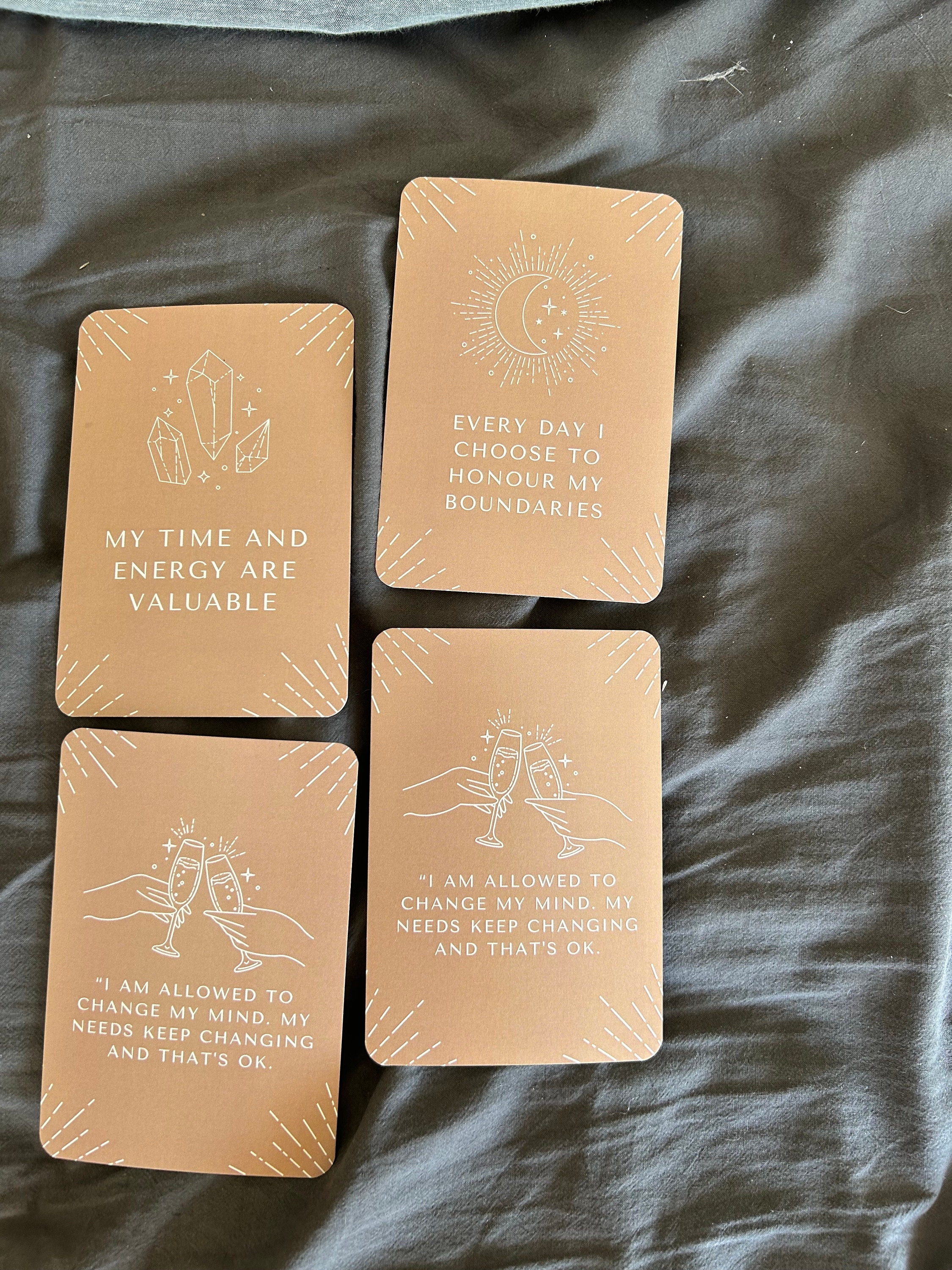 Beautiful Boundaries Affirmation Cards - Etsy