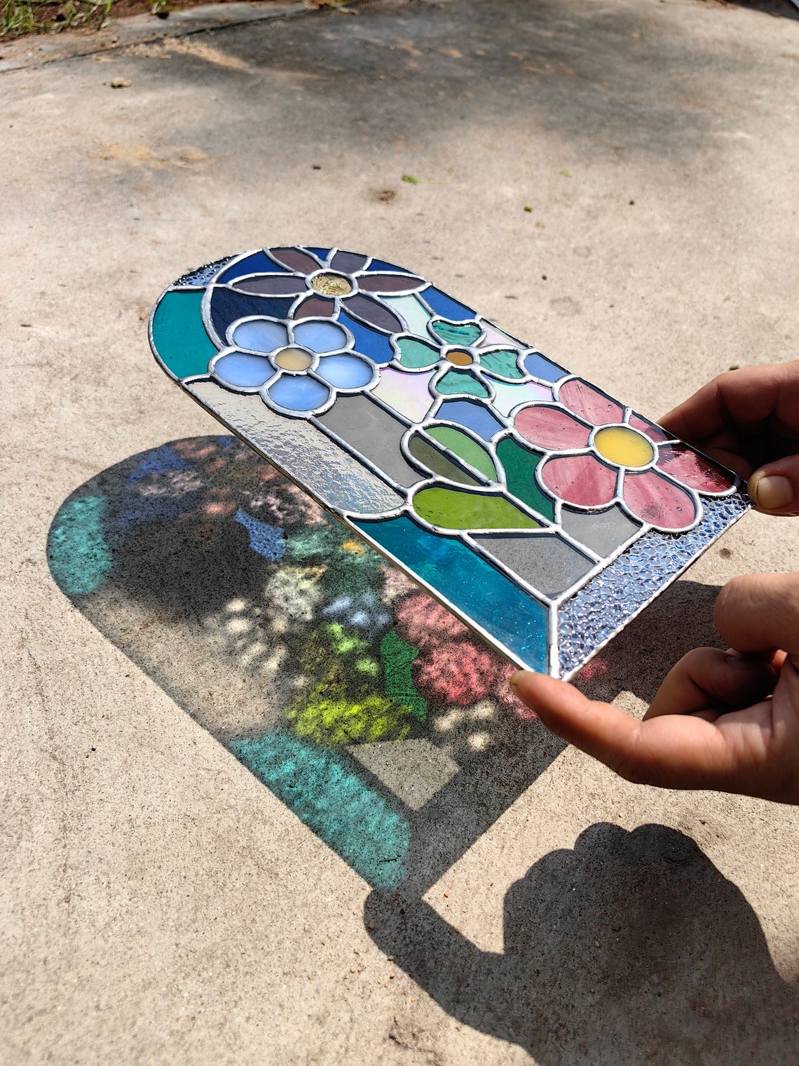 Spring Garden Stained Glass Pattern • Stained Glass Patterns • Stained ...