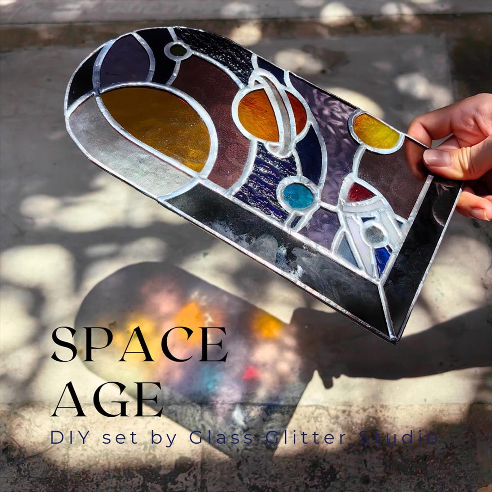 Space Age Stained Glass Pattern • Stained Glass Patterns • Stained ...