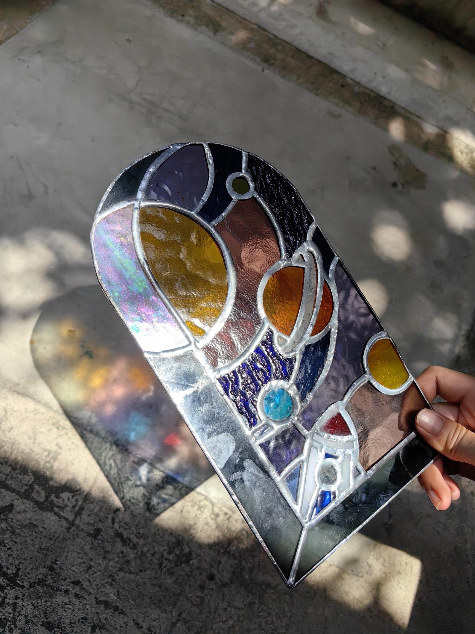 Space Age Stained Glass Pattern • Stained Glass Patterns • Stained ...