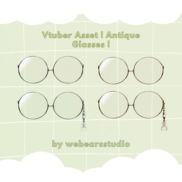 Vtuber Asset Glasses - Etsy UK