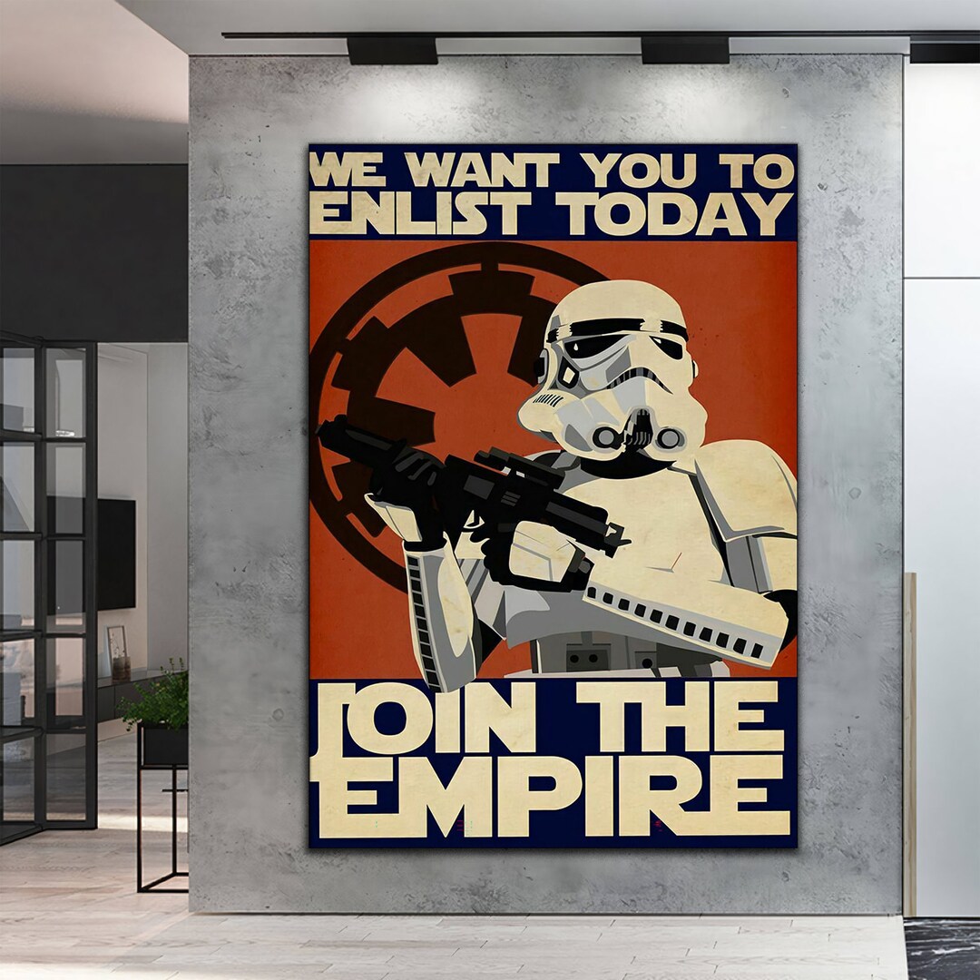 Star Wars Join the Empire Movie Poster Art Canvas Print Star - Etsy
