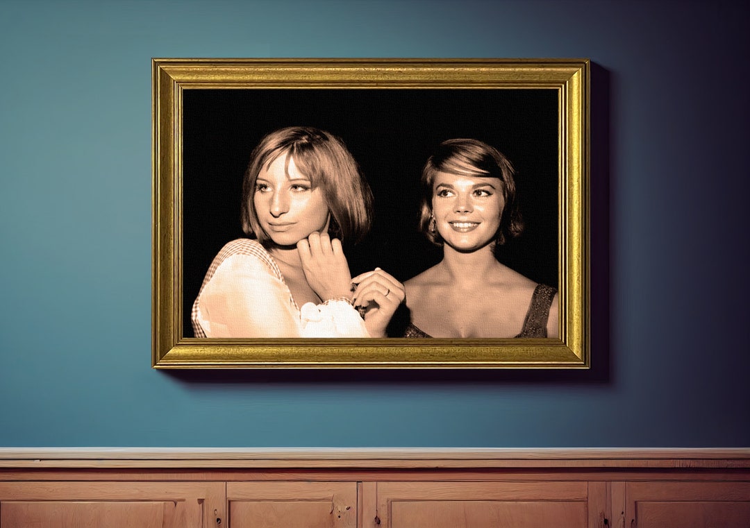 Barbra Streisand & Natalie Wood Vintage Framed Wall Art, Barbra ...