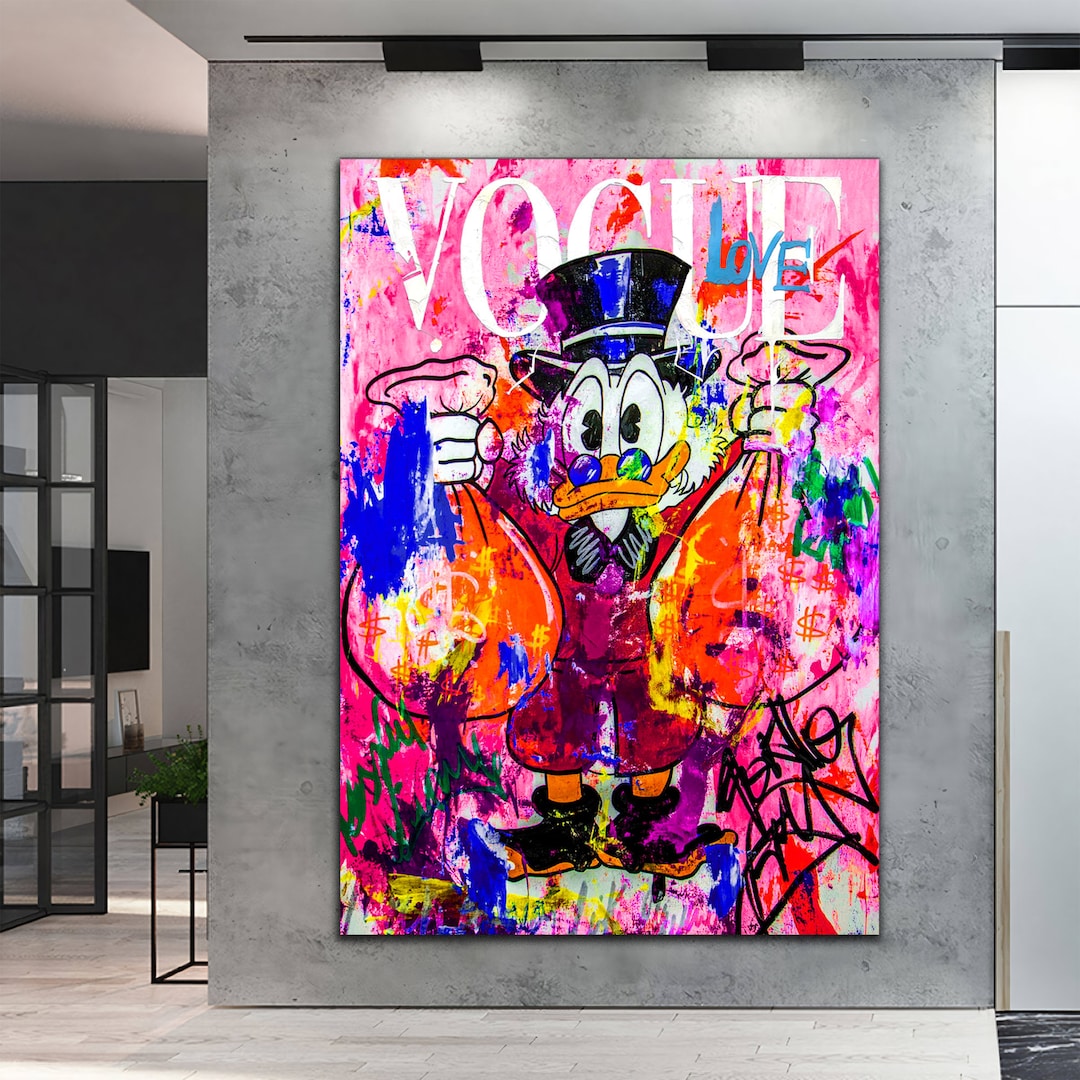 Banksy Paperino Graffiti Pop Art Canvas Banksy Style Pop Art - Etsy Italia