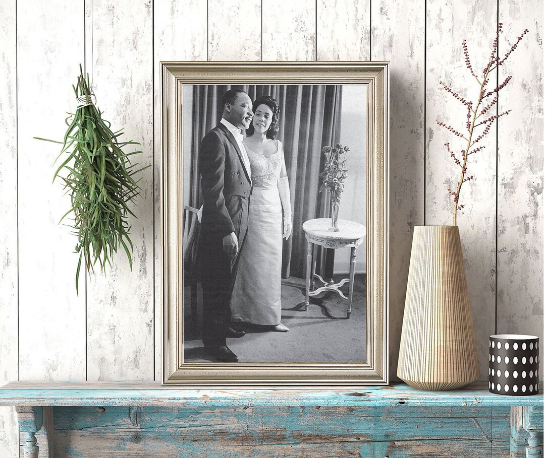 Dr. Martin Luker King, Jr. & Coretta Scott King Vintage gerahmte ...