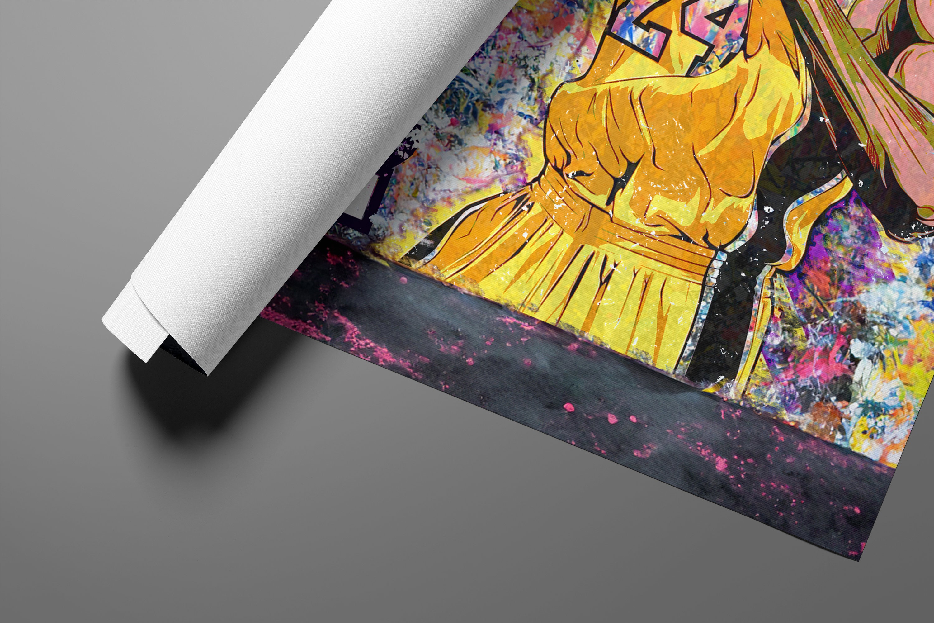 Banksy Style Kobe Graffiti Pop Art Canvas , Champ Kobe , Kobe All Time ...