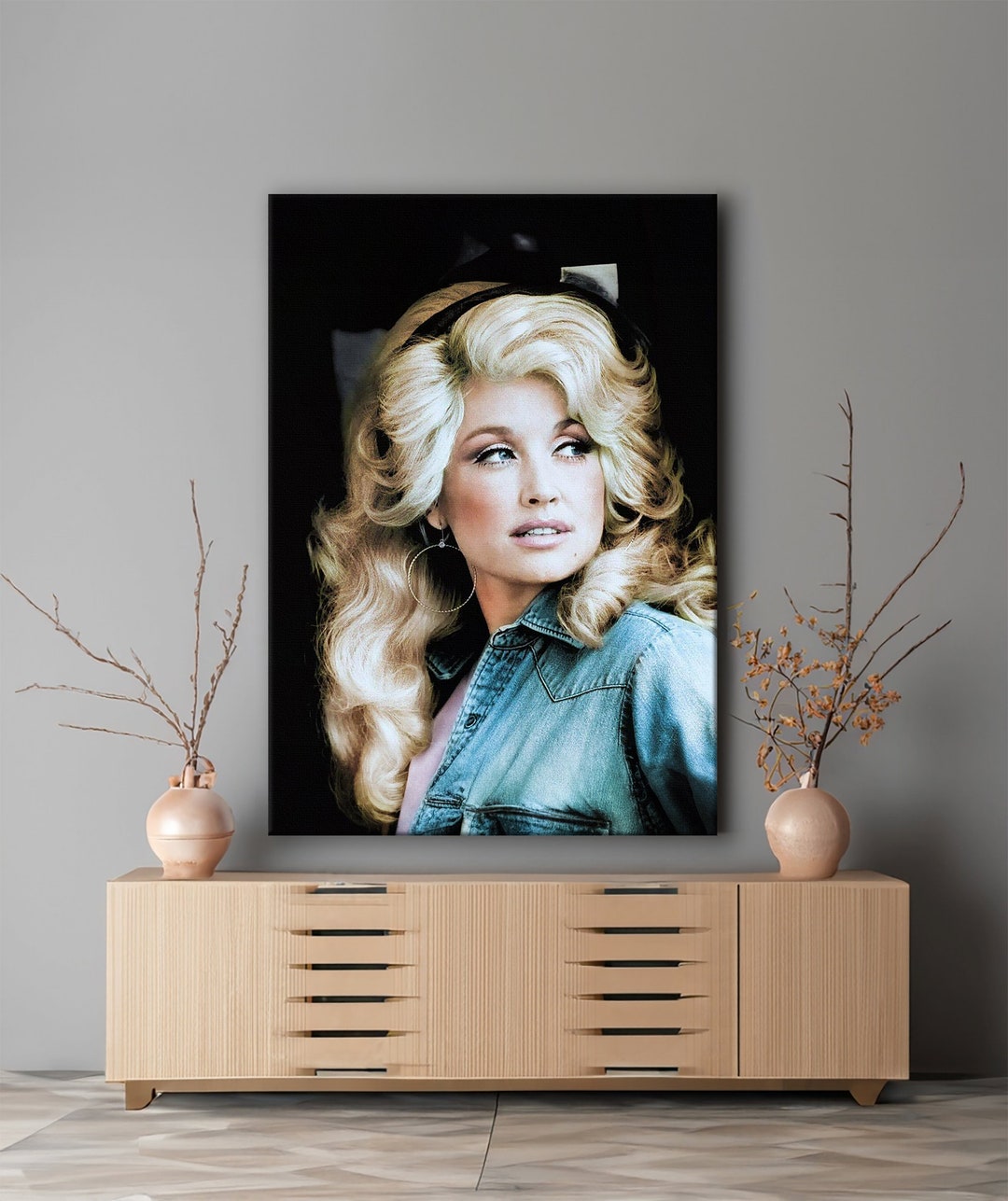 Dolly Parton Canvas Print, Famous Iconic Country Music Singer Poster ...