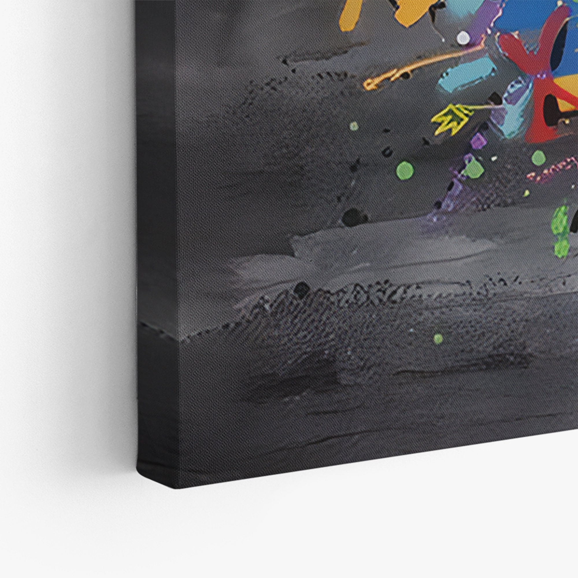 Mickey Mouse Abstract Pop Art Canvas Print, Luxury Painting Fashion ...