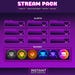Gengar Twitch Stream Pack | Haunter Ghost Twitch Overlay | Twitch ...