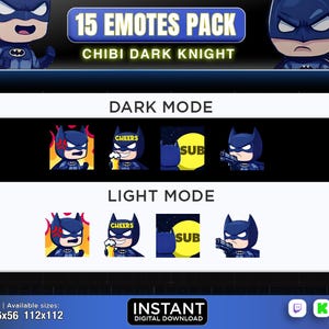 15 Emotes Chibi Brave Man Twitch ,discord ,youtube | Emotes ,superhero ...