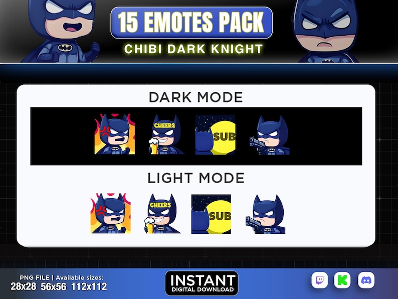 15 Emotes Chibi Brave Man Twitch ,discord ,youtube | Emotes ,superhero ...
