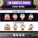 10 Emotes Chibi Monk Emotes Twitch ,discord ,youtube | Cartoon Emotes ...