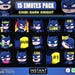 15 Emotes Chibi Brave Man Twitch ,discord ,youtube | Emotes ,superhero ...