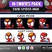 10 Emotes Chibi Spider-man Twitch ,discord ,youtube | Emotes ,superhero ...