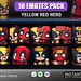 10 Emotes Chibi Deadpool Wolverine Twitch ,discord ,youtube | Emotes ...