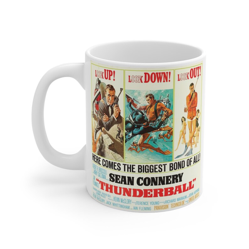 Thunderball (1965) Sean Connery 007 James Bond 11oz Mug - Etsy