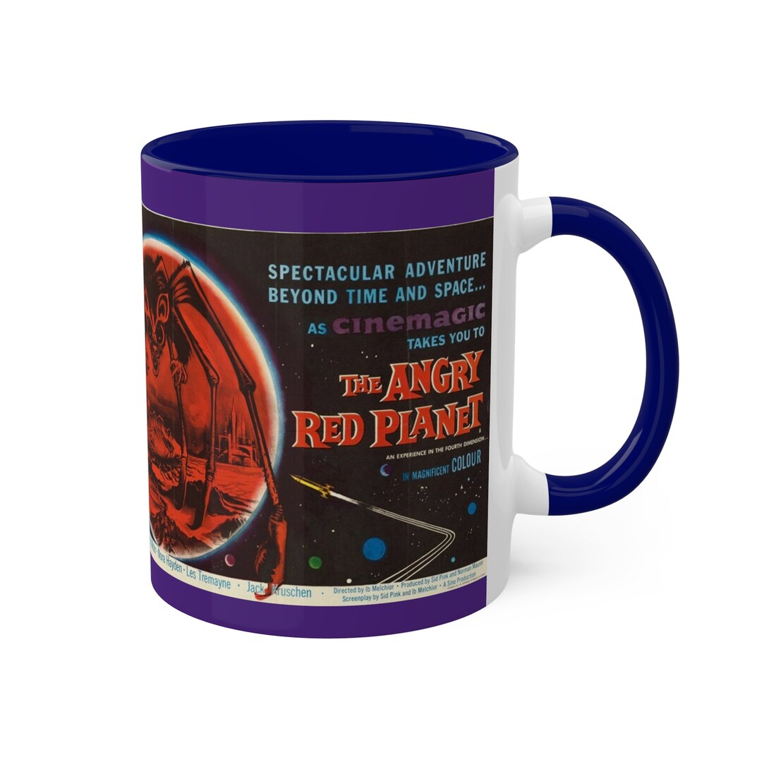The Angry Red Planet (1960) Sci-fi Giant Galatic Spider Colorful 11oz ...
