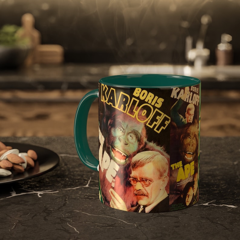 The Ape 1940 Boris Karloff Mad Scientist 11oz Movie Poster Mug - Etsy