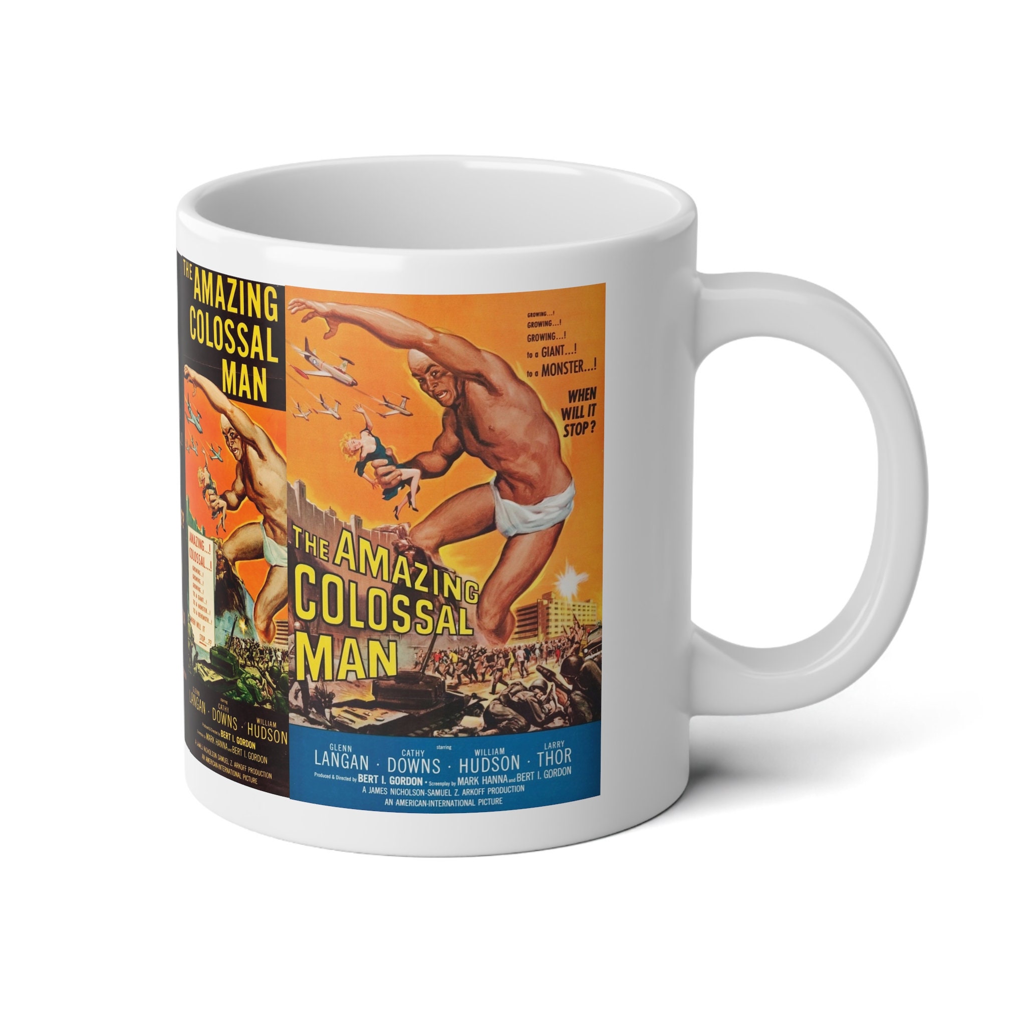 The Amazing Colossal Man 50's Camp Sci-fi American International 20oz ...