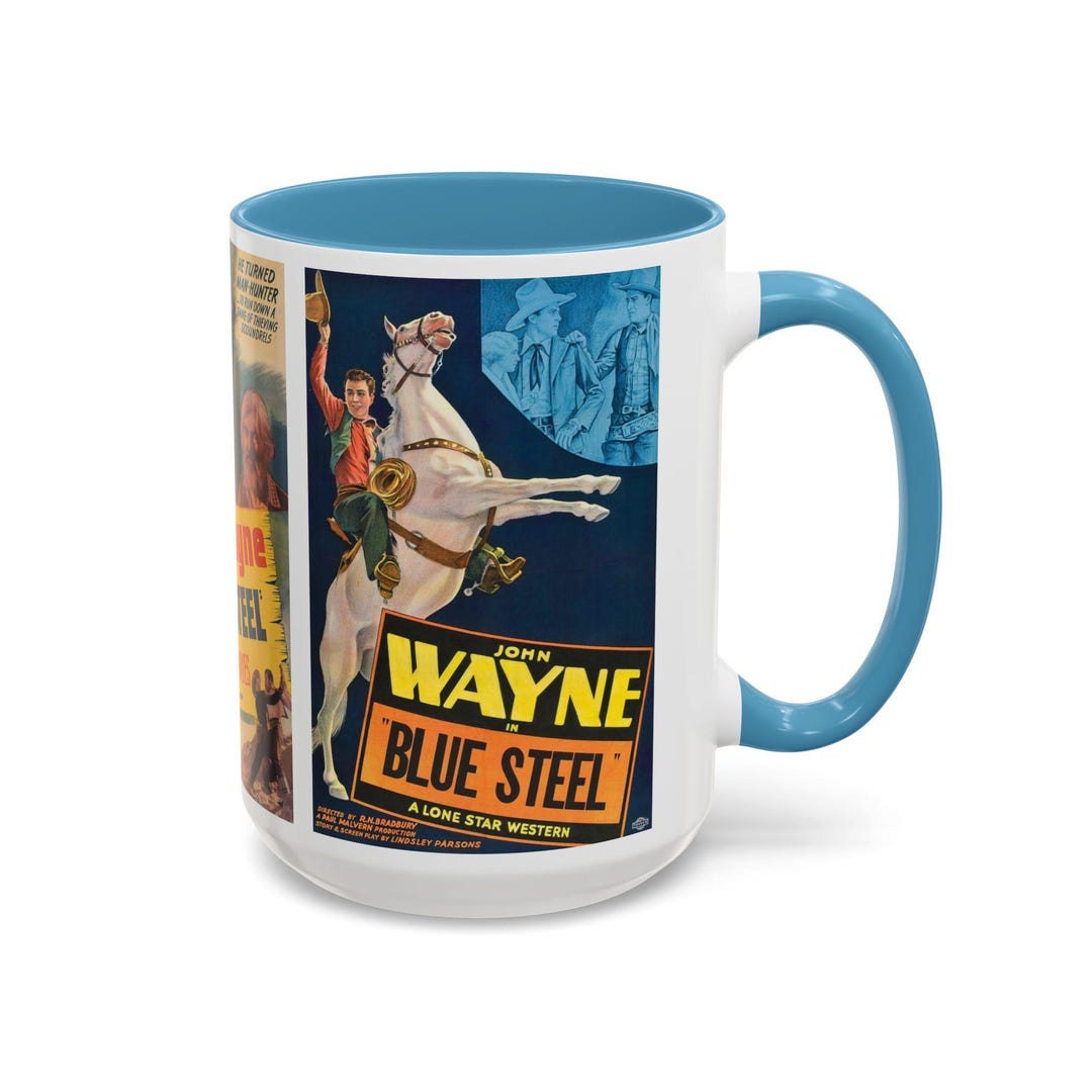John Wayne 'blue Steel' Movie Poster Coffee Mug (15oz) - Etsy