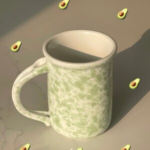 Handmade Ceramic Mug Set of 3 | Blue, Pink, and Green Marble Mugs ...